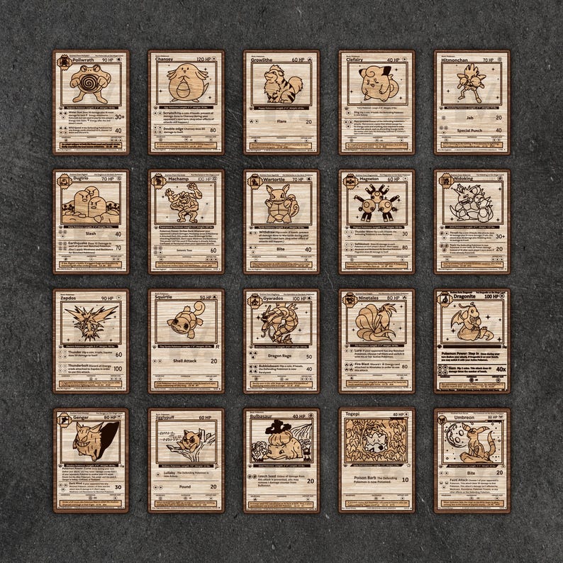 98 Best Selling Most Demanded Pokemon Card Vectors for Laser Cutting ...