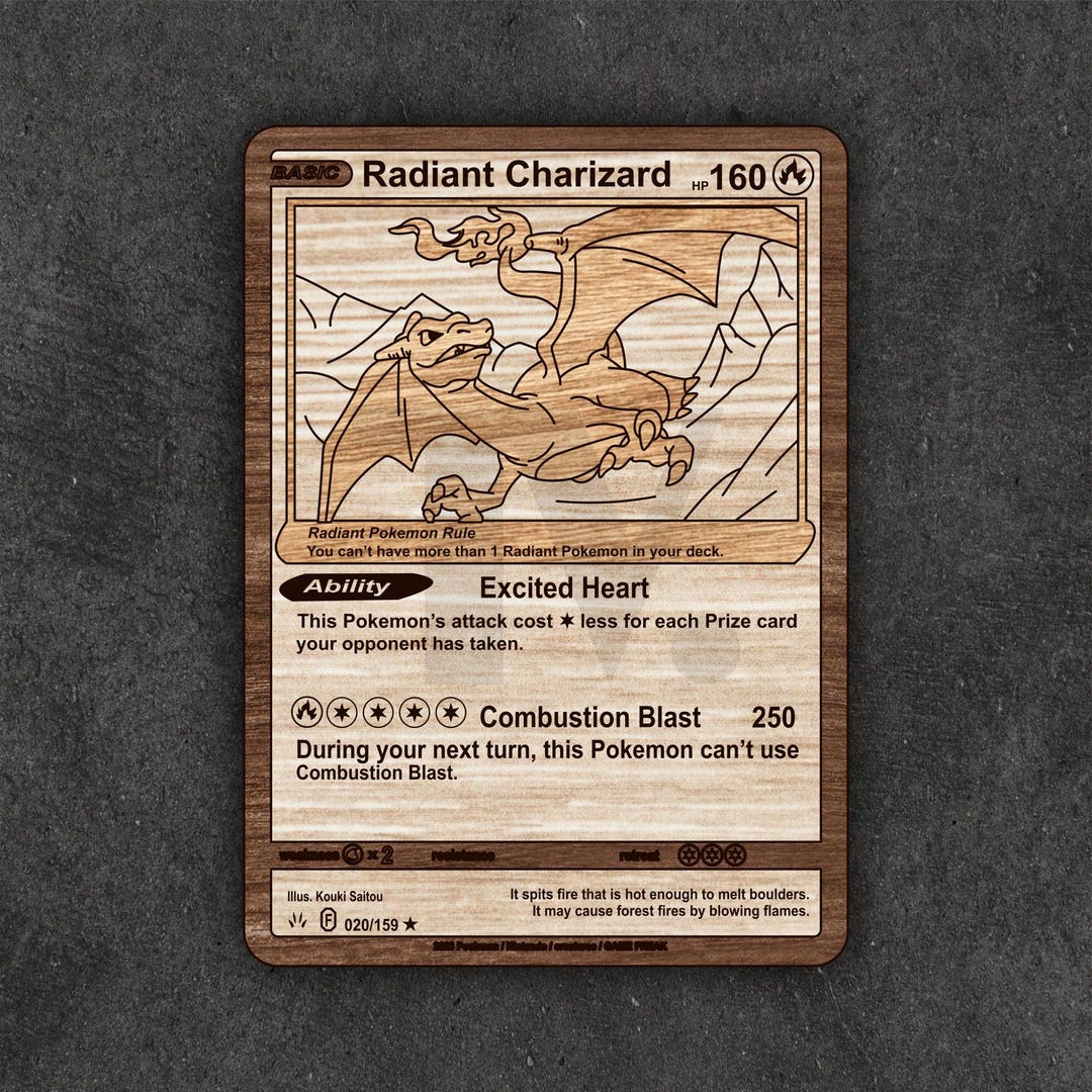 Charizard Laser Cut File: SVG, PDF (digital Download) - Etsy