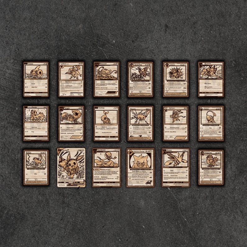 98 Best Selling Most Demanded Pokemon Card Vectors for Laser Cutting ...