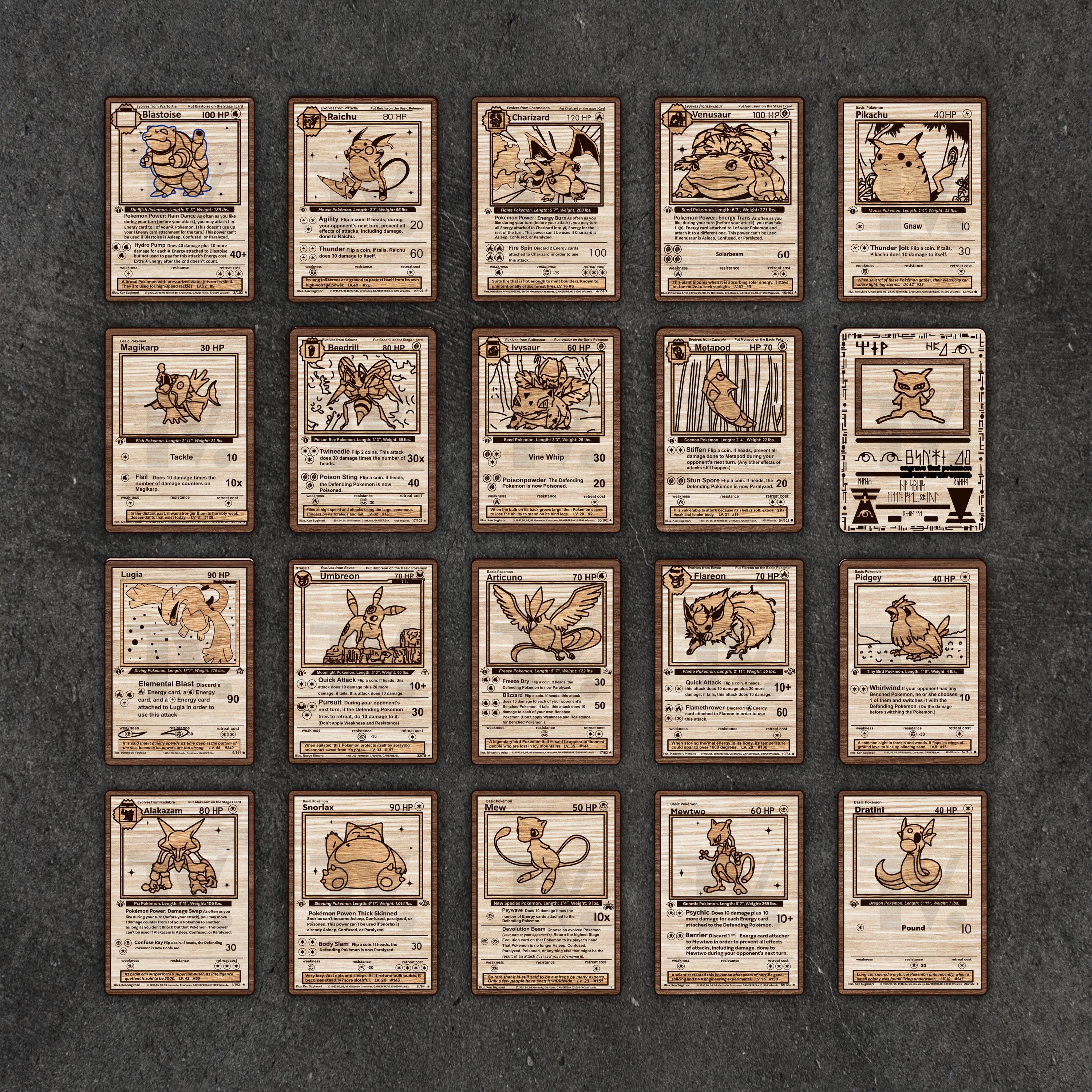 98 Pokemon Cards Vector Files for Laser Cutting Svg Pdf Top Famous ...