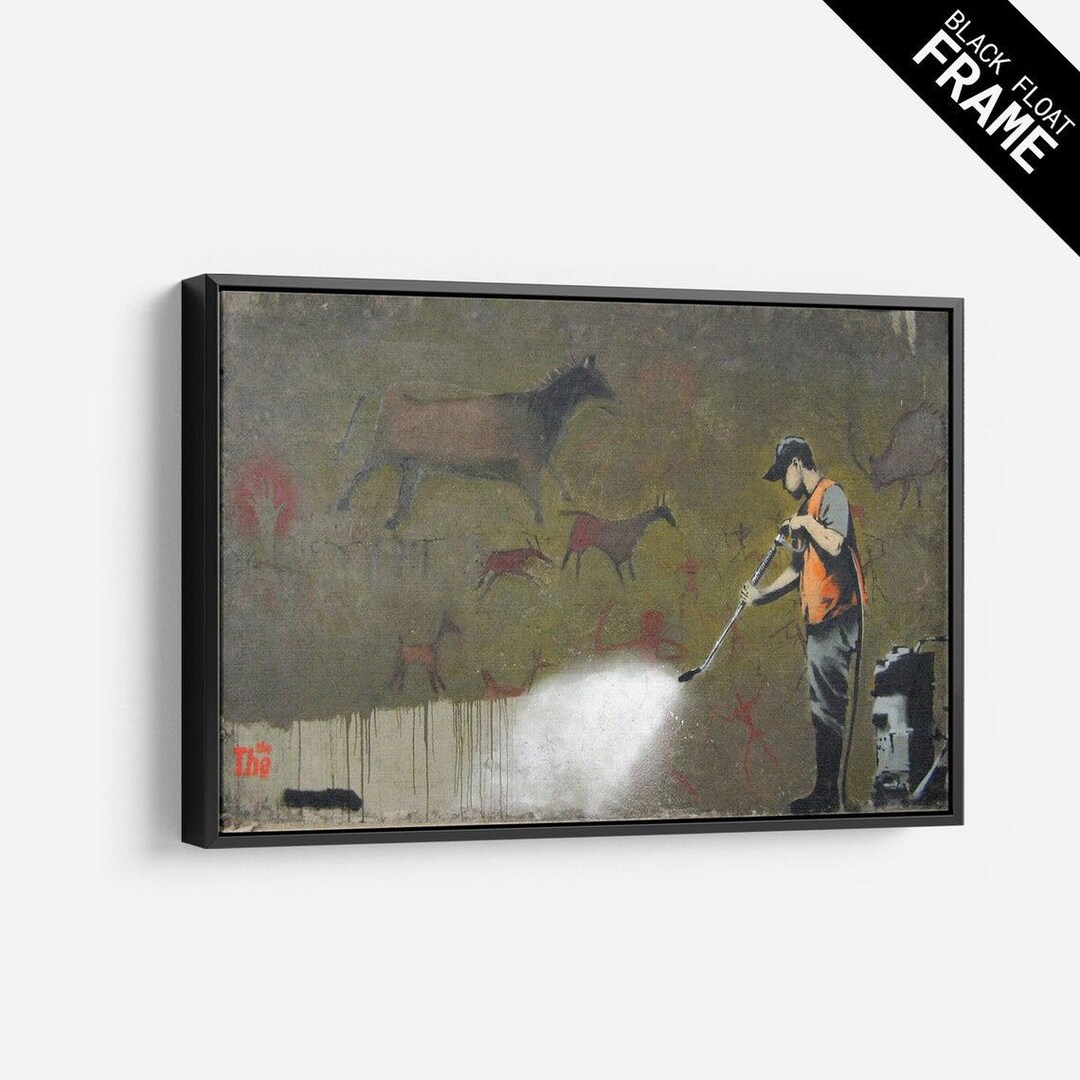 Banksy Power Washer Canvas Wall Art Print. High Quality Free Shipping ...