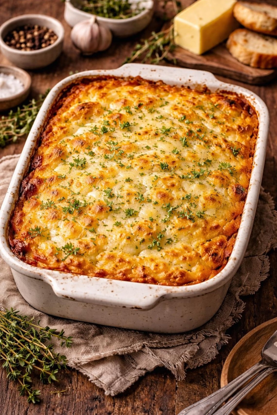Cheesy Shepherd’s Pie | Printable Recipe Card | Comfort Food Dinner ...