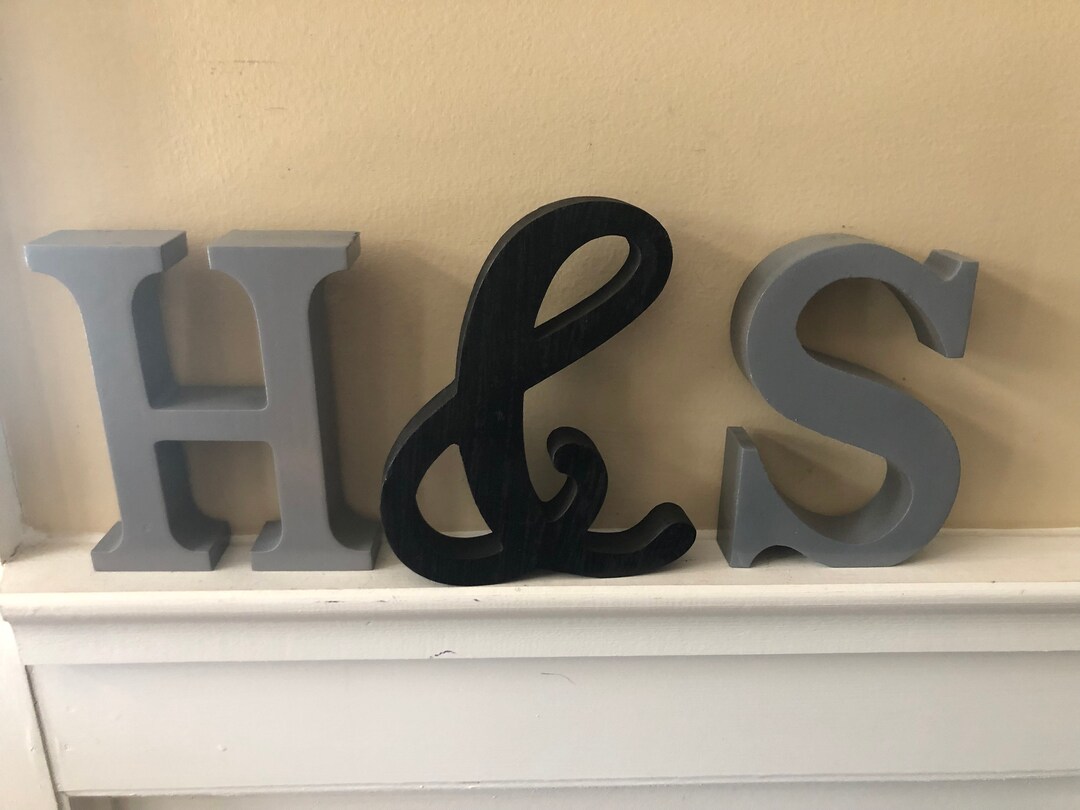 Wood Letters, 5 1/4 Inch Letters, Standalone Letters, Home and Garden ...