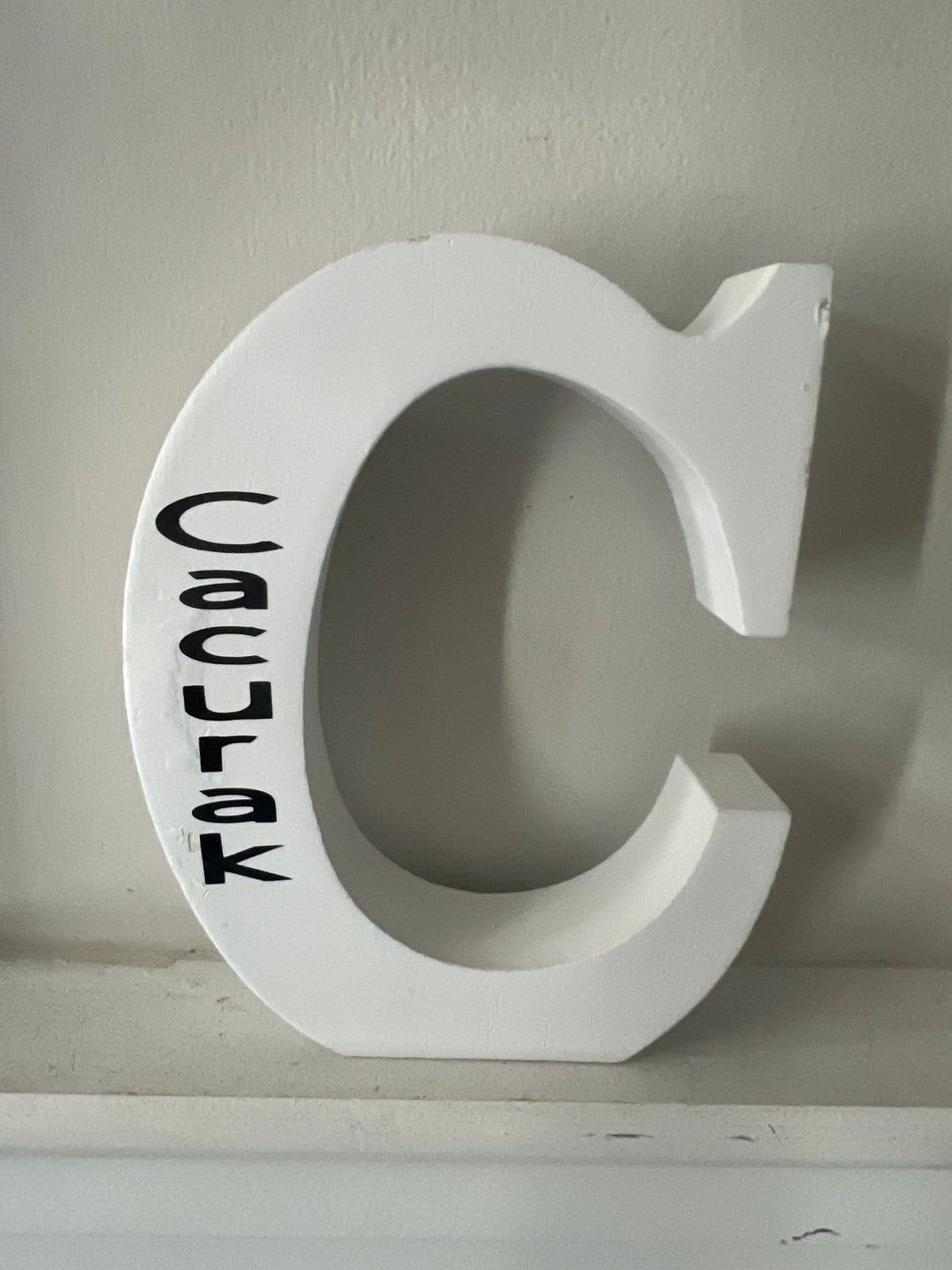 Wood Letters, 5 1/4 Inch Letters, Standalone Letters, Home and Garden ...