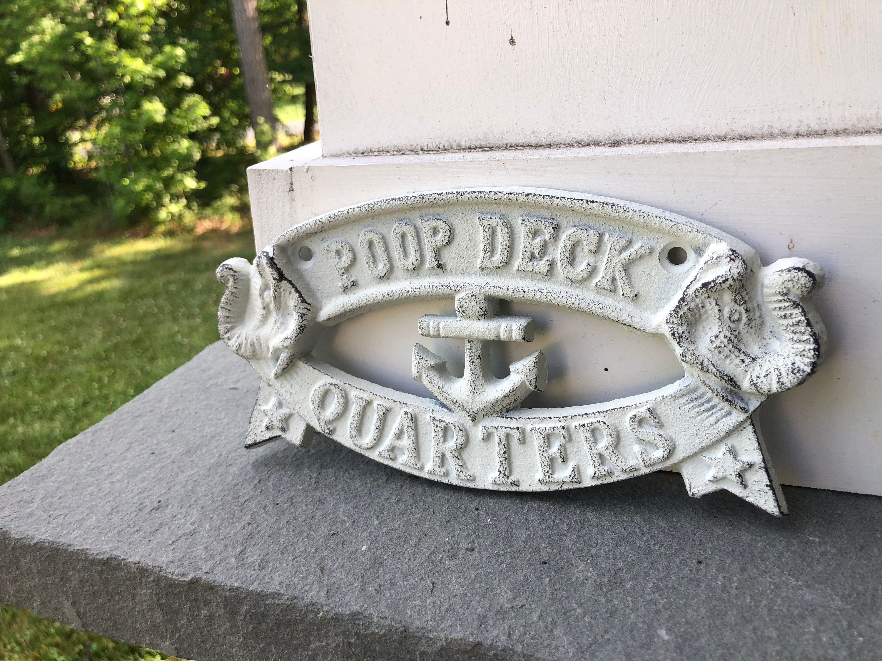 POOP Cast Iron Wall decor Wall Decor Boat Plaque Poop | Etsy