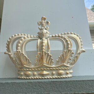 Crown/wall Decor/ Shabby Chic Decor/ Home and Garden Decor/off-white ...