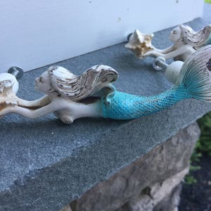 Mermaid Drawer Pulls/ Drawer Knobs/ Shabby Chic Knobs/ Home and Garden Decor/ Mermaid Decor - Etsy