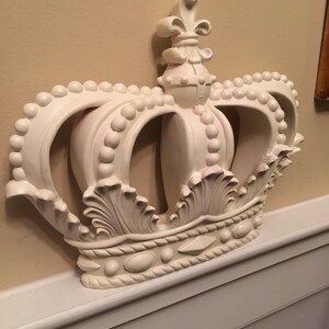 Crown/wall Decor/ Shabby Chic Decor/ Home and Garden Decor/off-white ...