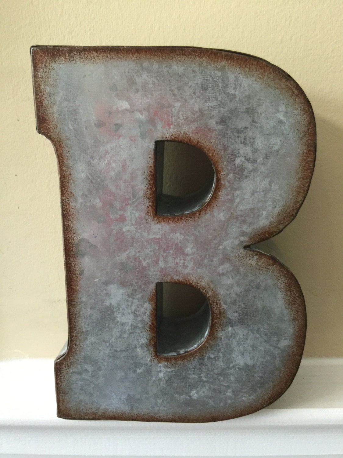 Metal Letters/ Wall Decor/ Wall Metal Letter/ Galvanized | Etsy