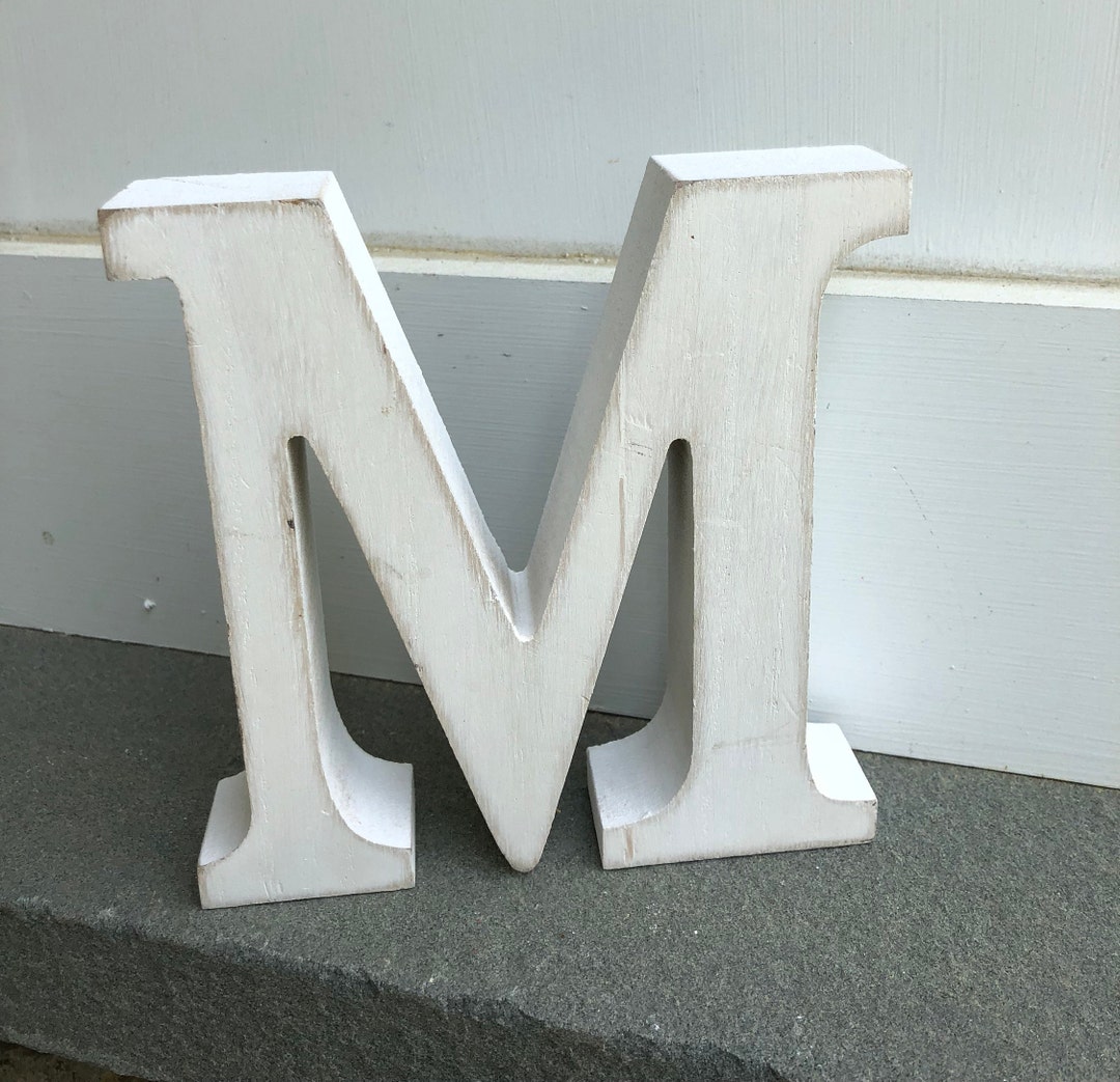 Wood Letters, 5 1/4 Inch Letters, Standalone Letters, Home and Garden ...