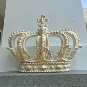 Crown/wall Decor/ Shabby Chic Decor/ Home and Garden Decor/off-white ...