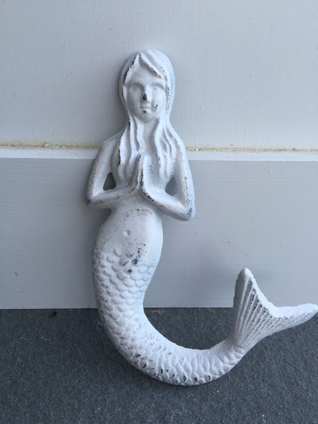 Cast Iron Mermaid Hook: Nautical Beach Decor, 9" Length - Etsy