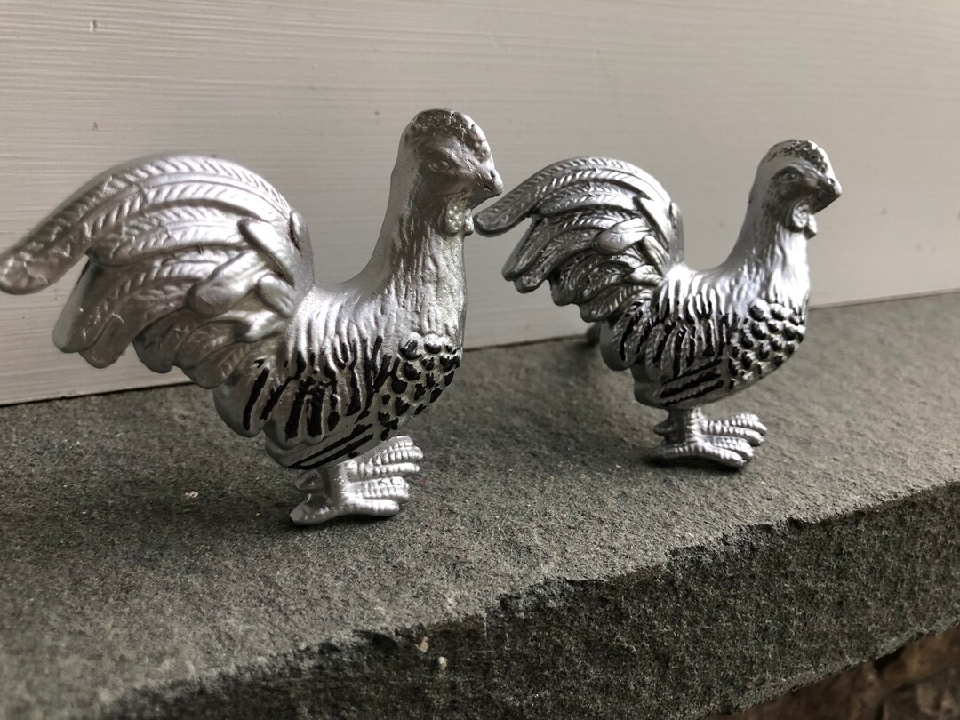 Rooster Drawer Pulls / Drawer Knobs / Rooster Knobs, Shabby Chic Knobs ...