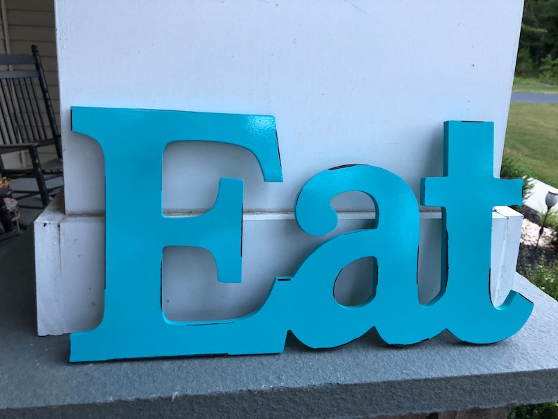 EAT Sign Eat Decor Kitchen Decor - Etsy