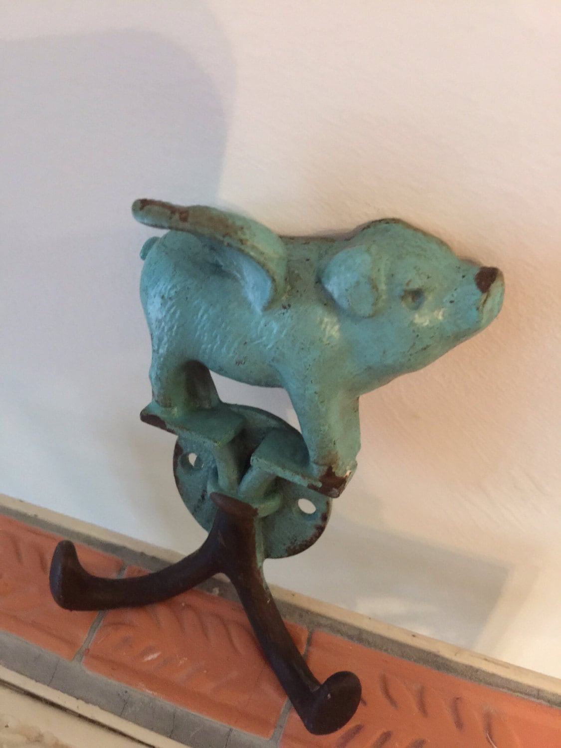 Pig Hook/ Wall Hook/ Pig Wall Hanger/ Piggy Wall Hook/ Blue - Etsy