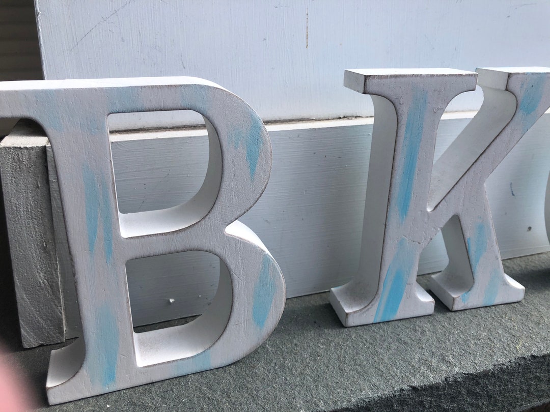 Wood Letters, 5 1/4 Inch Letters, Standalone Letters, Home and Garden ...