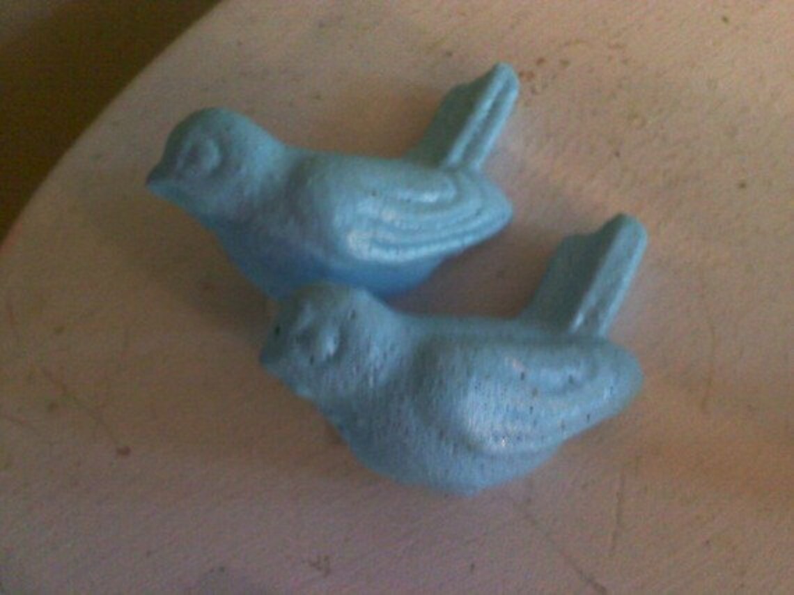 Drawer Pulls / Drawer Knobs / Bird Knobs Shabby Chic Knobs / | Etsy