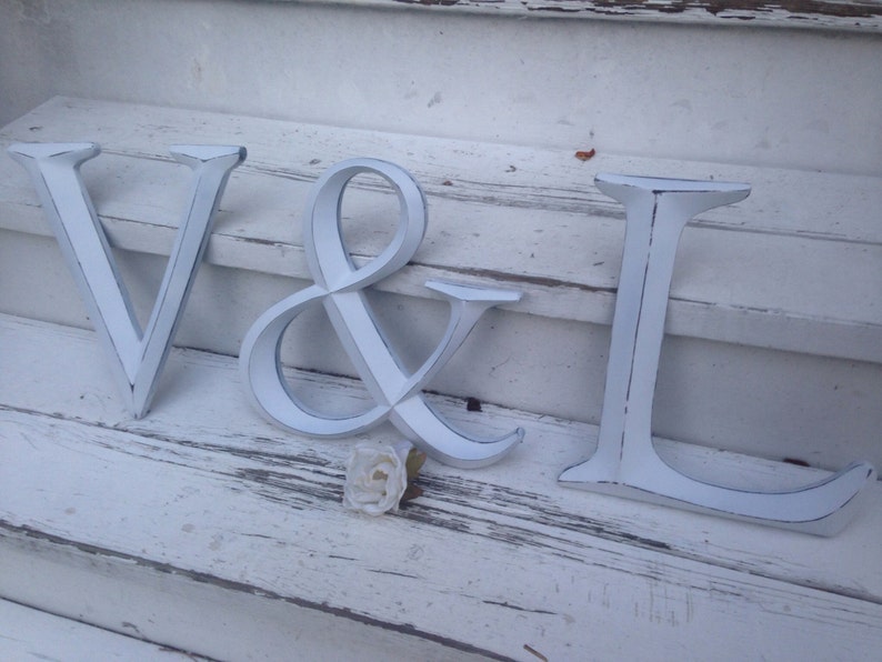 Large Letter Shabby Chic Wall Decor New Item Pick Your | Etsy