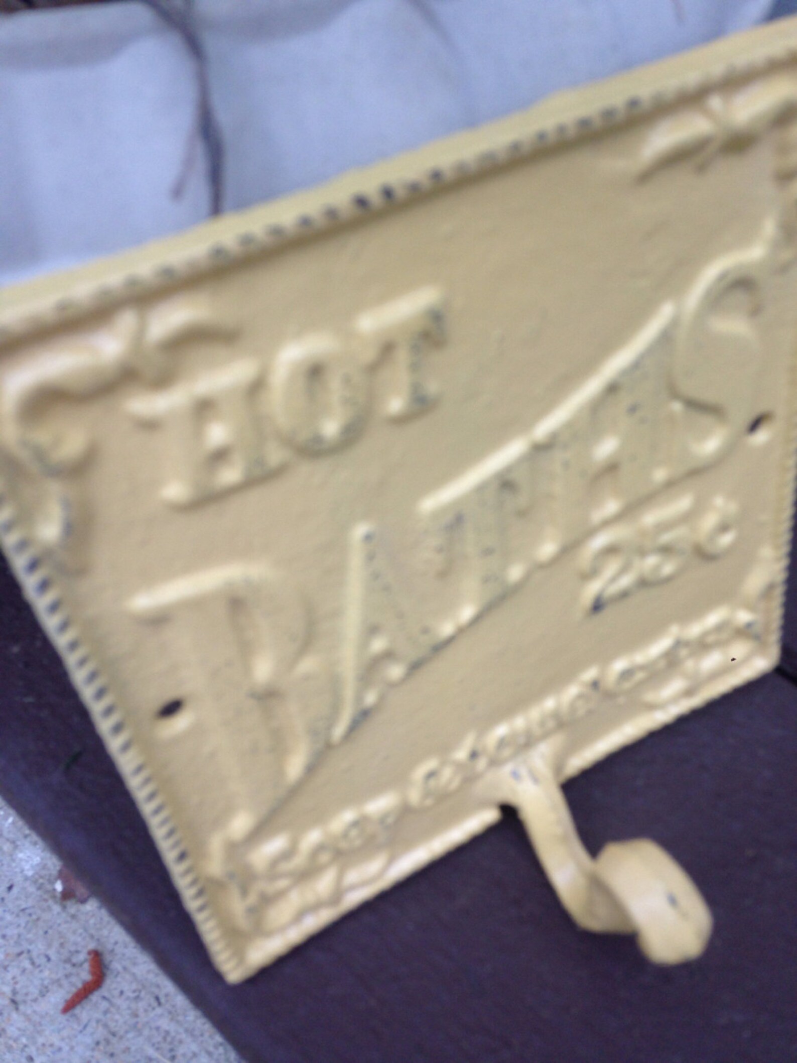 Cast Iron Wall Decor / Hot Baths Sign / Cast Iron Bath Sign - Etsy