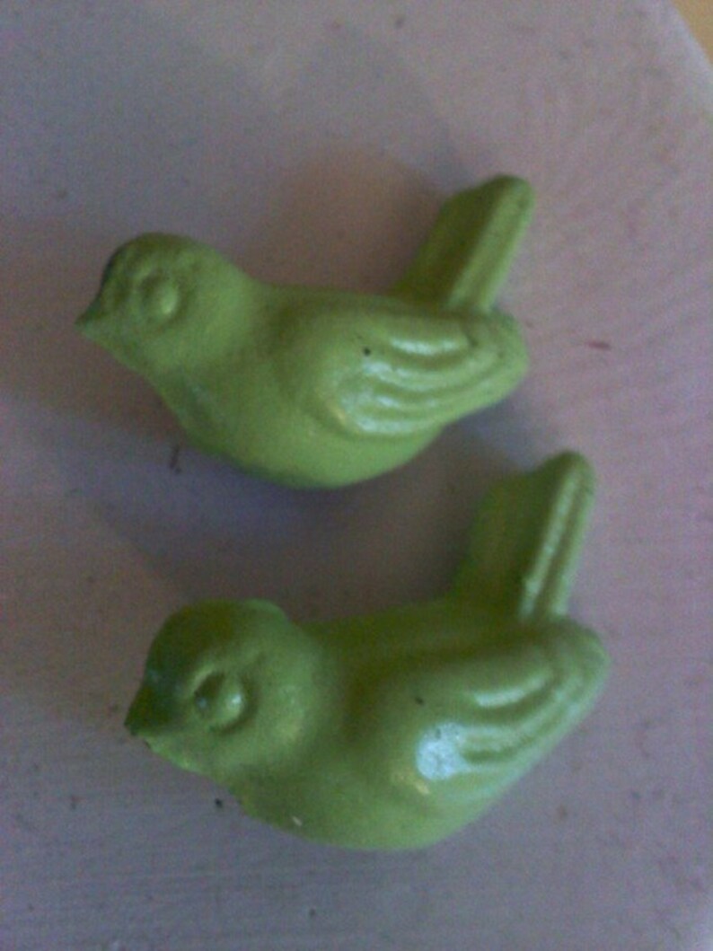 Drawer Pulls / Drawer Knobs / Bird Knobs Shabby Chic Knobs / | Etsy