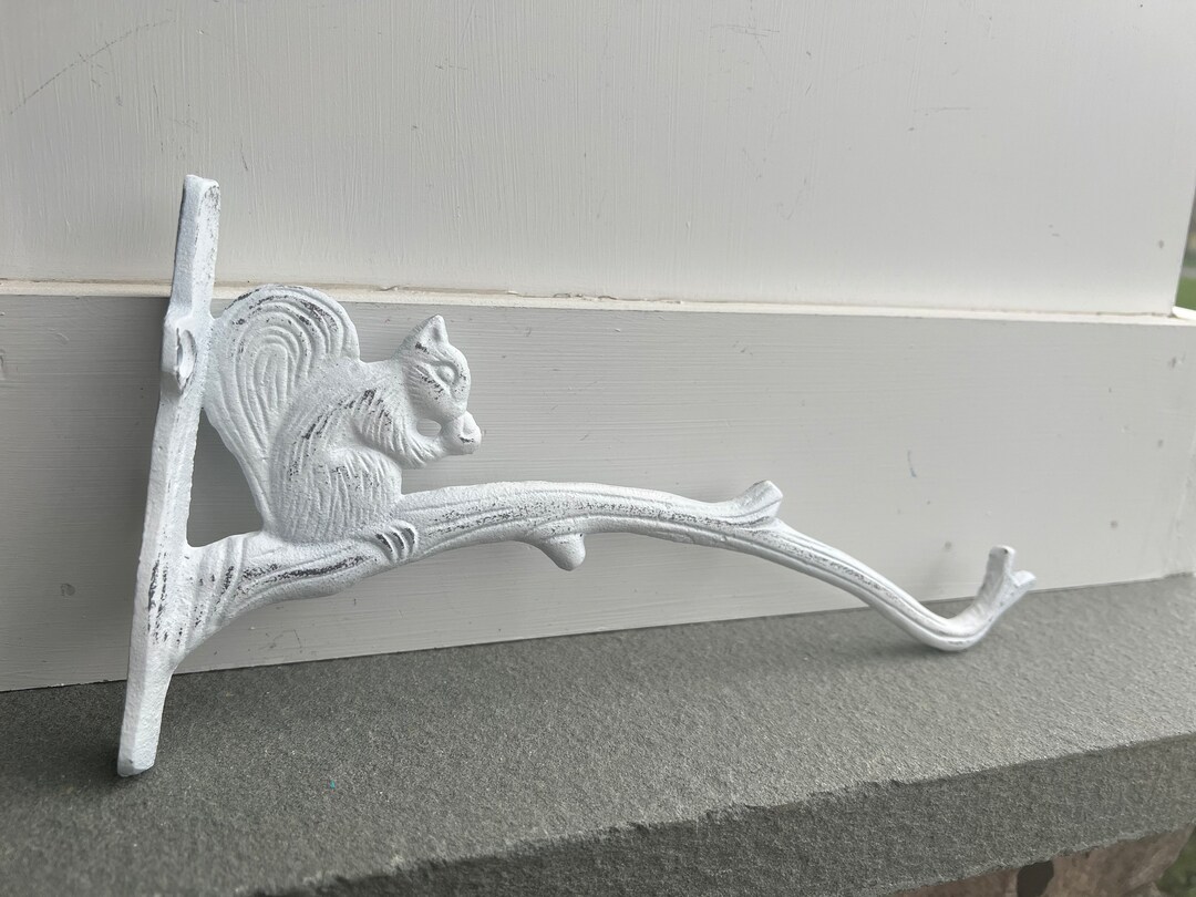 Squirrel Wall Hook, Shabby Chic Squirrel Wall Hanger, Hardware IS ...