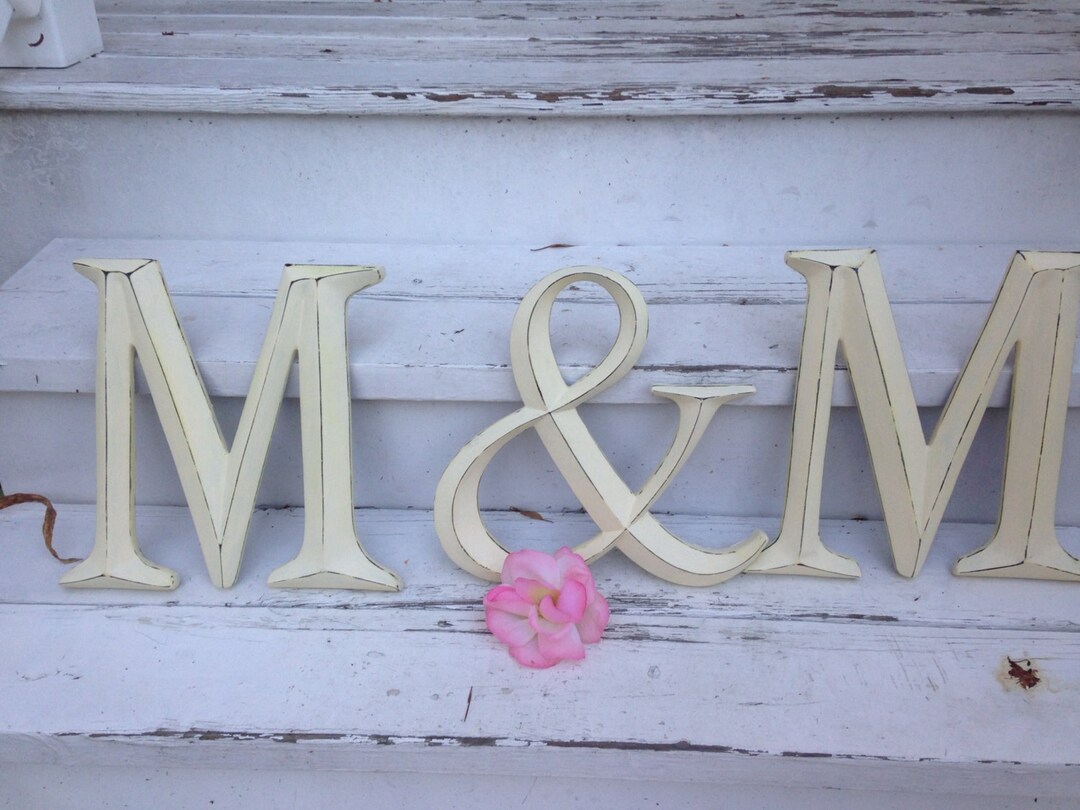 Large Letter, Shabby Chic Wall Decor - New Item - Pick Your Color and ...