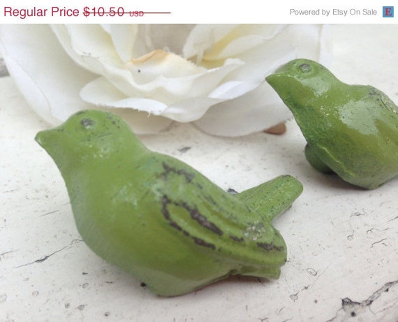 Drawer Pulls / Drawer Knobs / Bird Knobs Shabby Chic Knobs / | Etsy