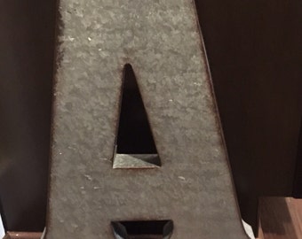 Galvanized Letters 20 Inch - Etsy