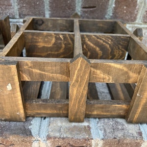 Fence-like Box With 4 Squars, Wooden Box, Farmhouse Decor, Home and ...