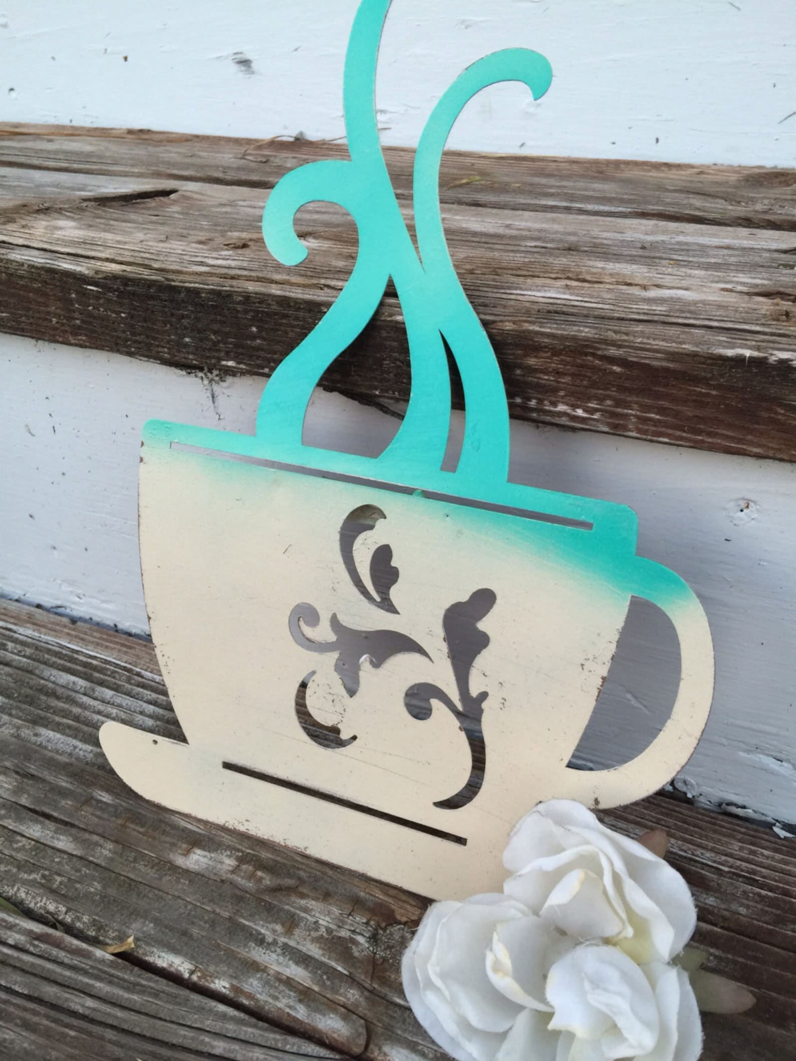 Coffee Cup Decor/ Wall Decor/ Coffee Wall Decor/ Shabby Chic - Etsy