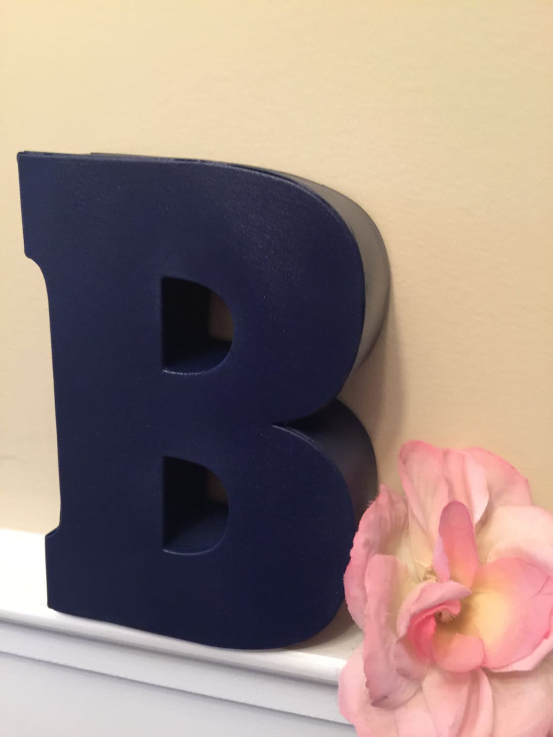 Rustic Metal Letter Wall Decor: 7" Galvanized Shelf Letter - Etsy