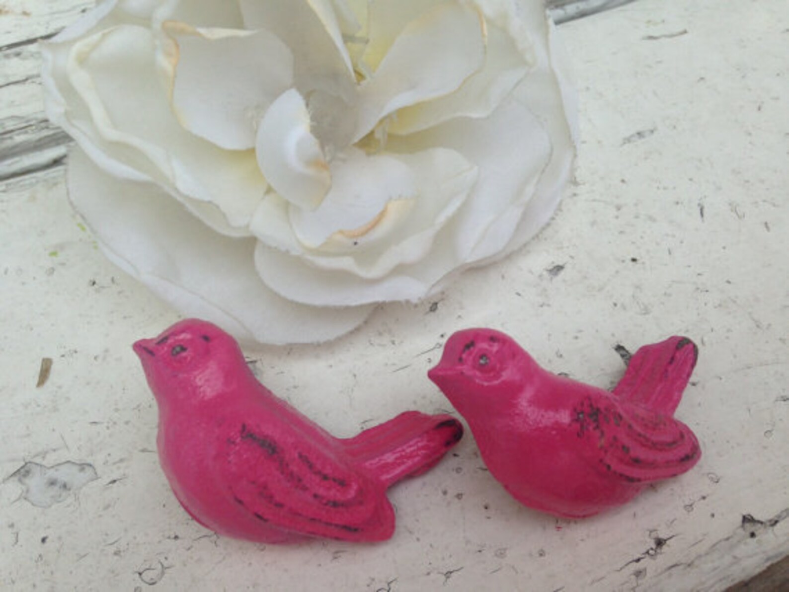 Drawer Pulls / Drawer Knobs / Bird Knobs Shabby Chic Knobs / | Etsy