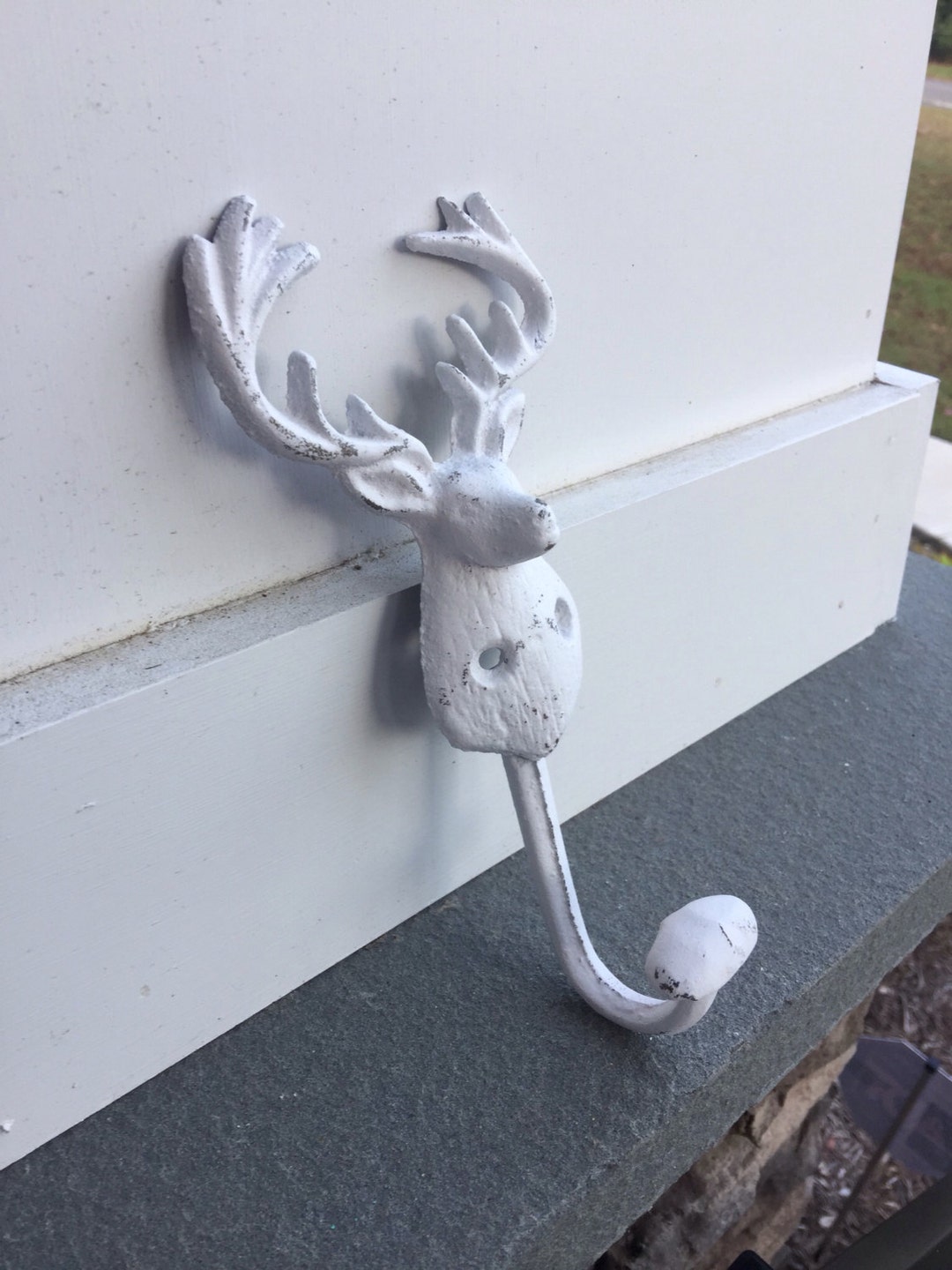 Deer Hook/ Deer Decor/wall Hook/ Wall Hanger/ Shabby Chic Deer Hook ...
