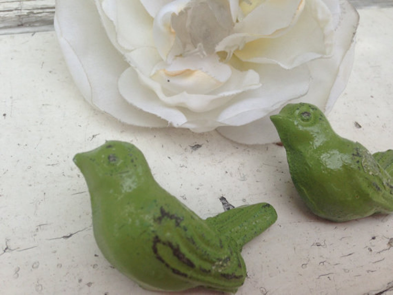 Drawer Pulls / Drawer Knobs / Bird Knobs Shabby Chic Knobs / | Etsy