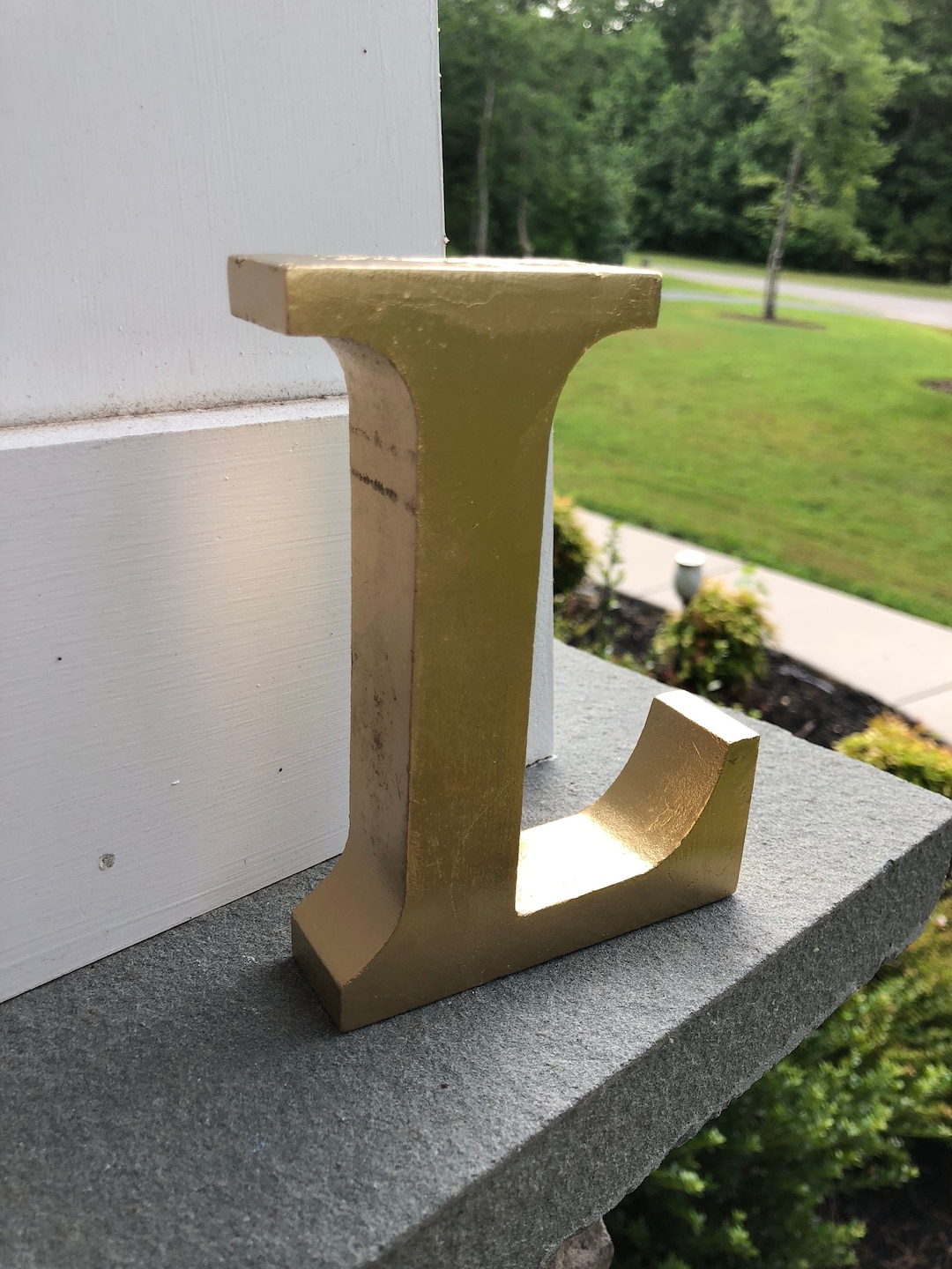 Wood Letters, 5 1/4 Inch Letters, Standalone Letters, Home and Garden ...