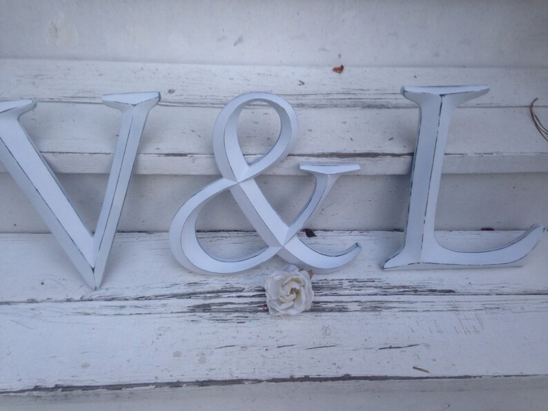 Large Letter Shabby Chic Wall Decor New Item Pick Your - Etsy