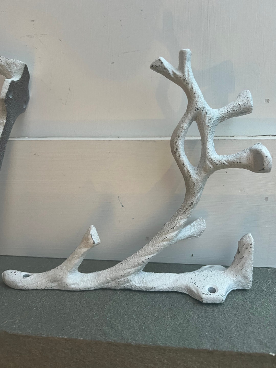 Cast Iron Branch Brackets: Shabby Chic Wall Decor, Set of 2 - Etsy