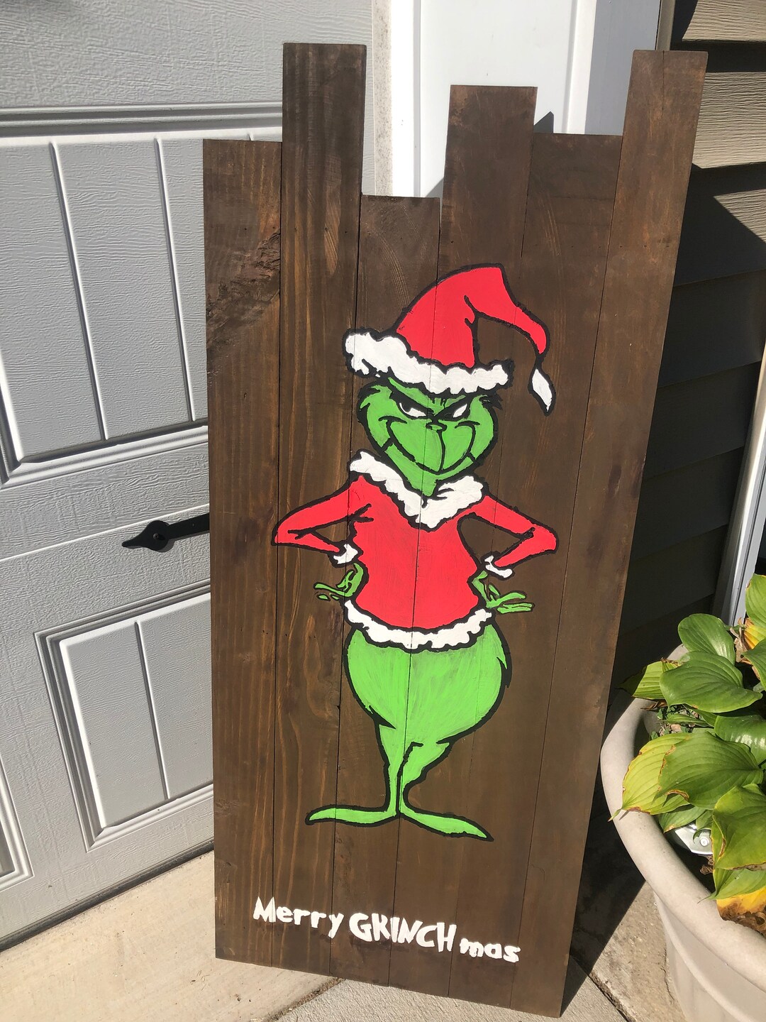 Bad Santa Wood Sign Painted Wood Sign Christmas Wood Sign - Etsy