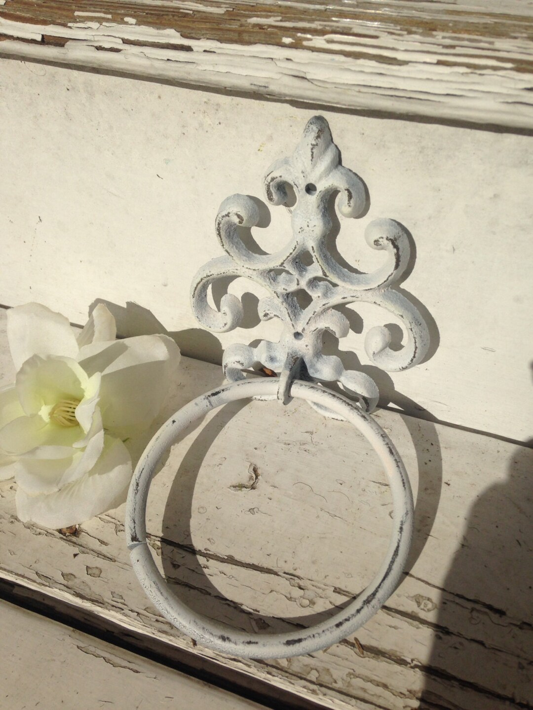 Towel Holder, Cast Iron Towel Holder - Etsy