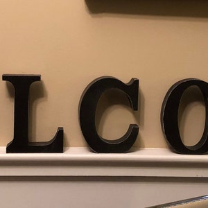 Wood Letters, 5 1/4 Inch Letters, Standalone Letters, Home and Garden ...