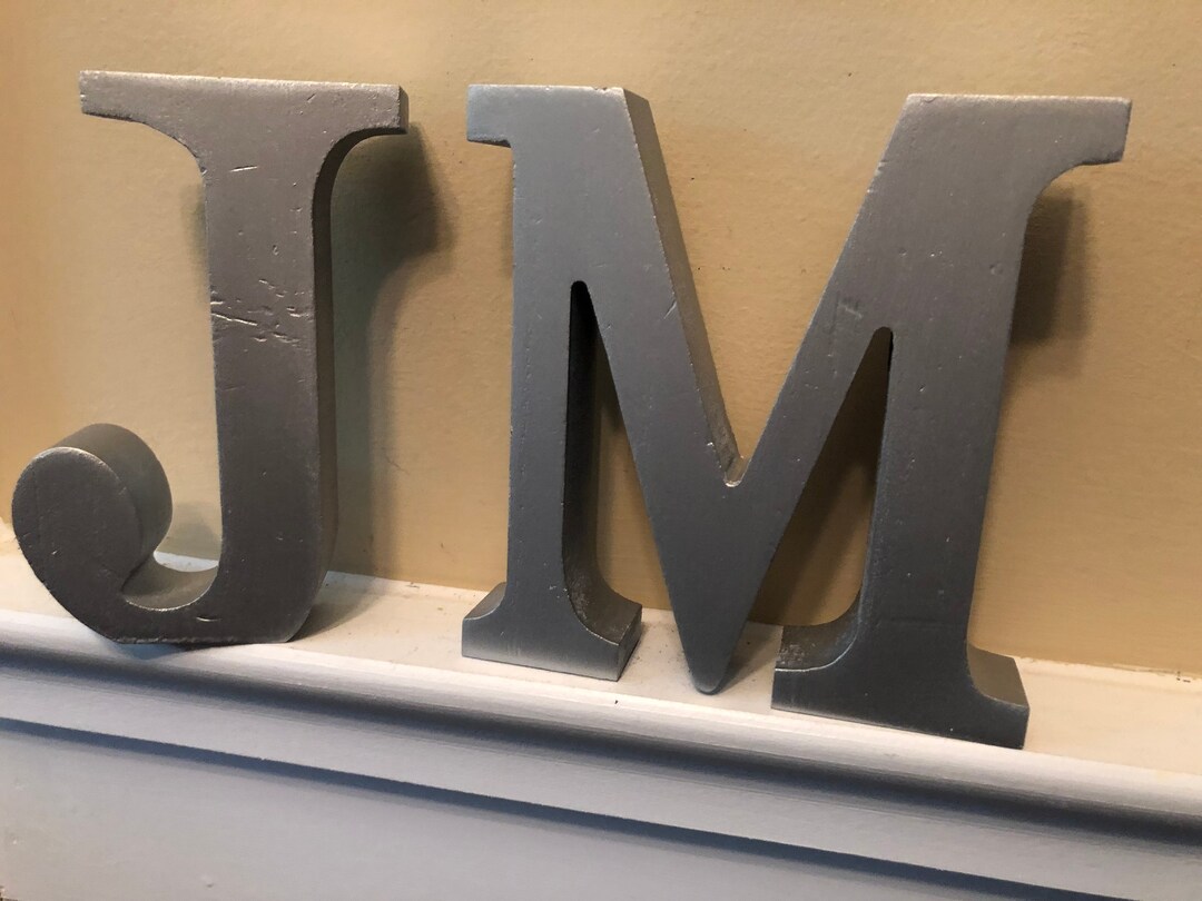 Wood Letters, 5 1/4 Inch Letters, Standalone Letters, Home and Garden ...