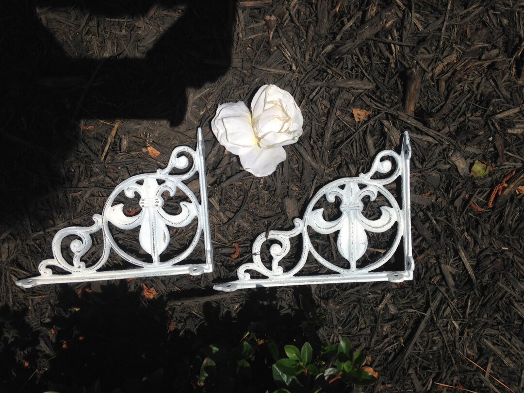 Brackets/ Wall Brackets/ Cast Iron Brackets, Wall Decor/ Set of 2/ Home ...