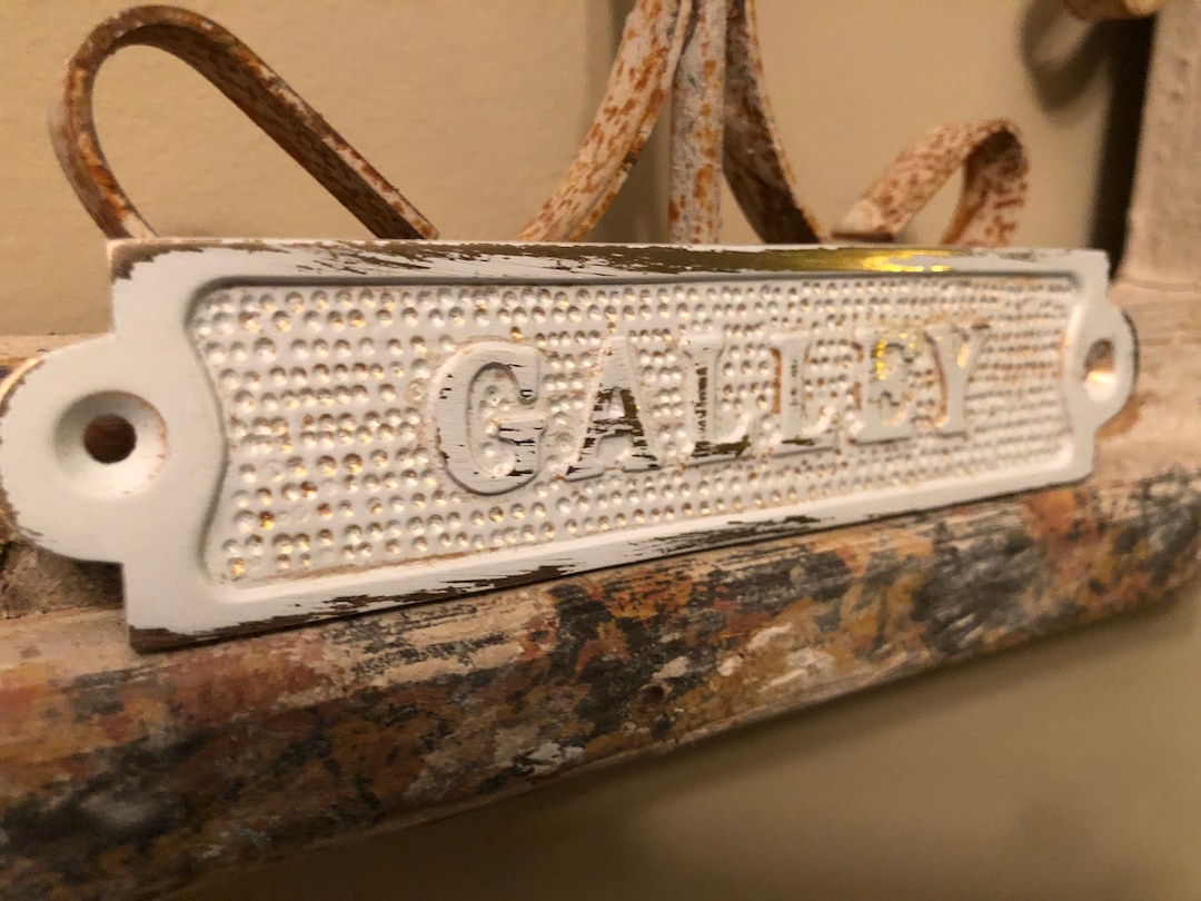 GALLEY Sign, Bathroom Sign, Cast Iron Sign, Wall Decor, Door Decor ...