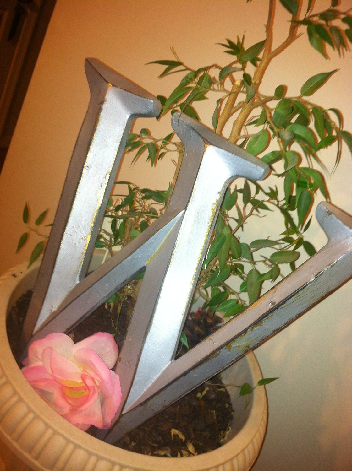 Large Letter Shabby Chic Wall Decor New Item Pick Your | Etsy