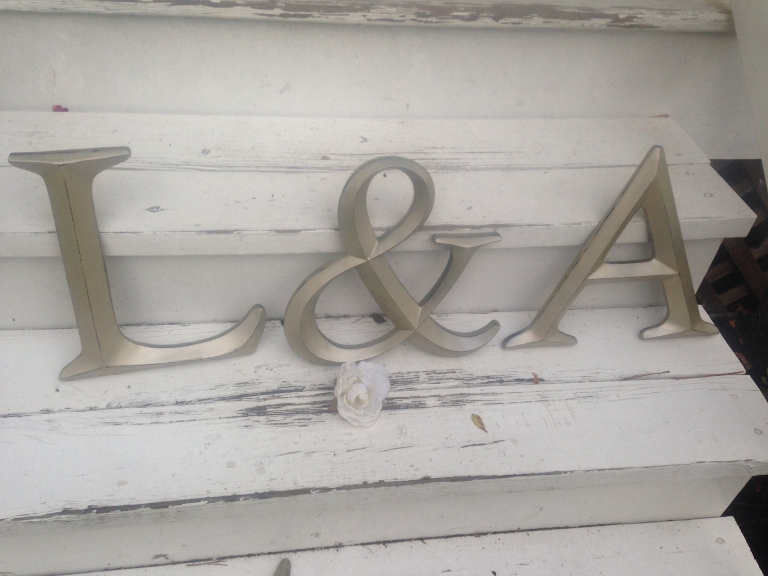 Large Letter/ Wall Decor/ Wedding Decor/ Wedding Prop/ Shabby - Etsy