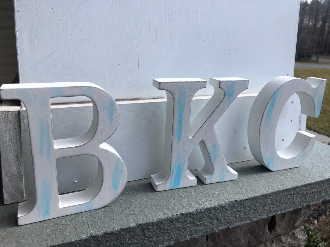 Wood Letters, 5 1/4 Inch Letters, Standalone Letters, Home and Garden ...