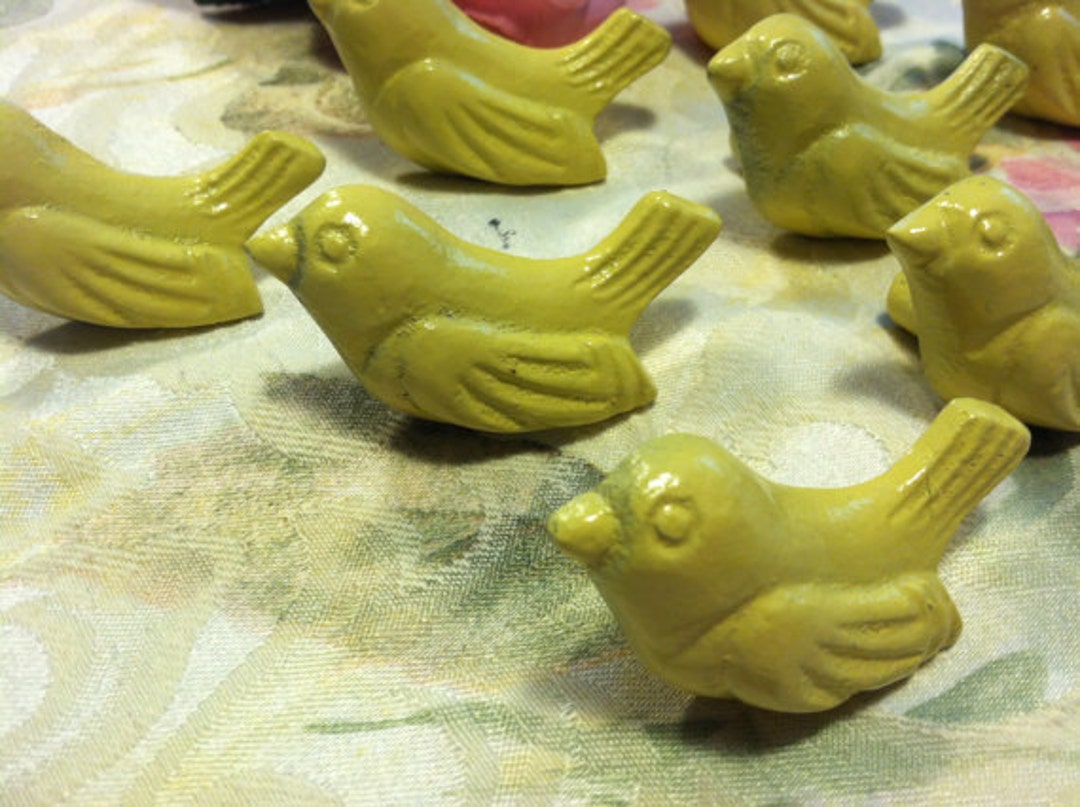Drawer Pulls / Drawer Knobs / Bird Knobs, Shabby Chic Knobs / Set of 2 Knobs - Etsy