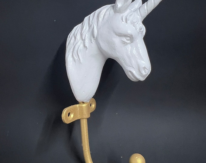 Cast Iron Unicorn Hook, Hook, Coat Hook, Wall Hook, Coat Hanger, Towel ...