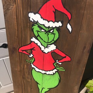 Bad Santa Wood Sign Painted Wood Sign Christmas Wood Sign - Etsy