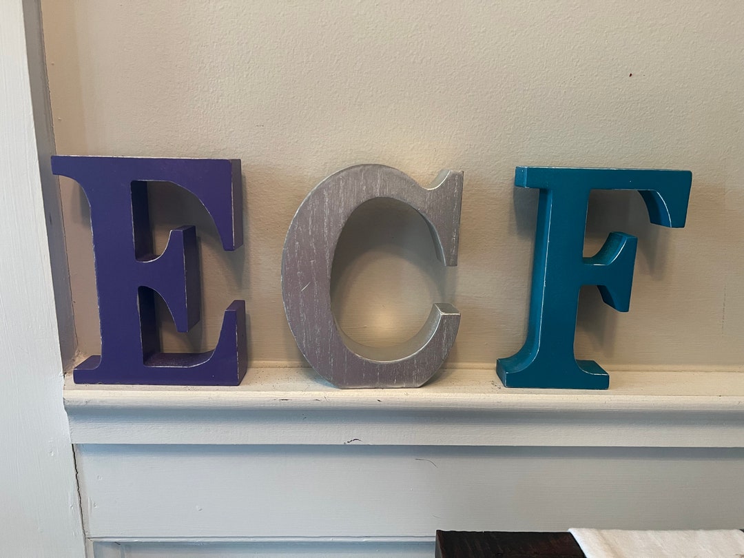 Wood Letters, 5 1/4 Inch Letters, Standalone Letters, Home and Garden ...